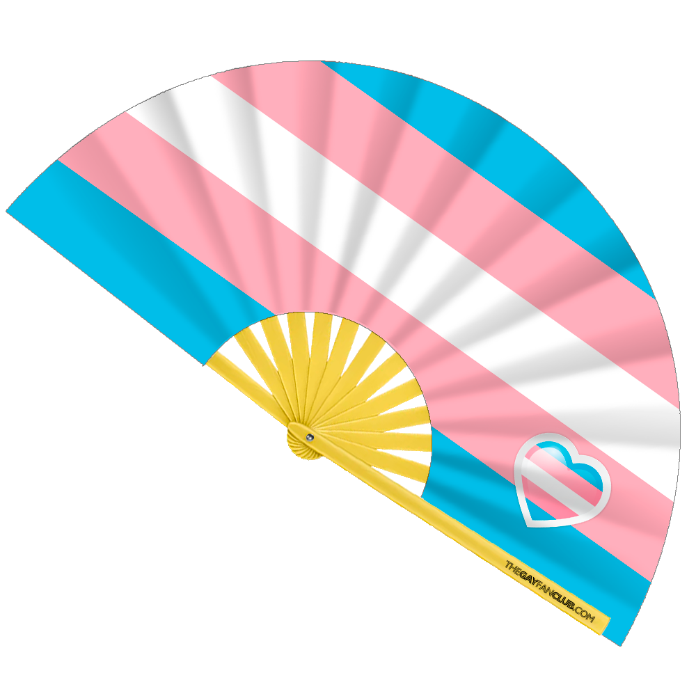 Trans Pride Flag Fan – WONDERLAND